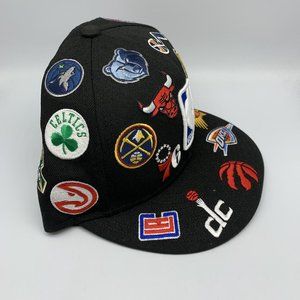 New Era | Accessories | Nba All Over Logo Patch 9fifty New Era Hat ...